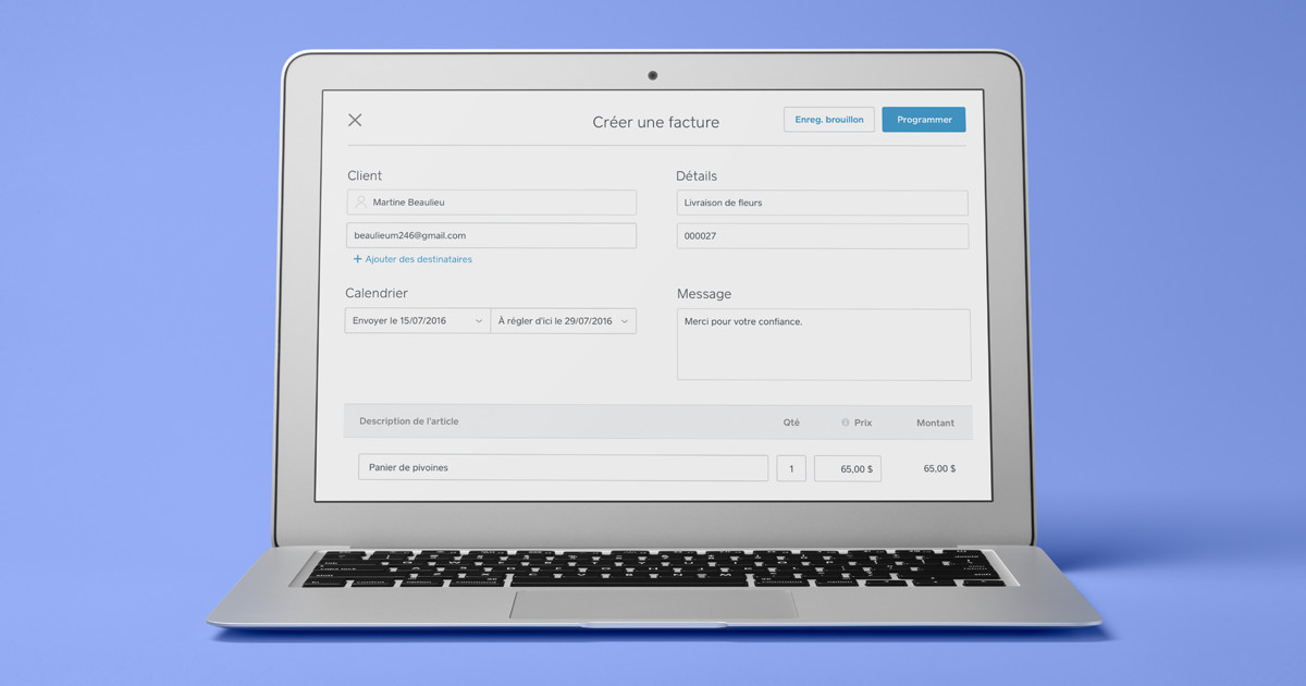 Générateur de factures : envoyez des factures en ligne gratuitement ...
